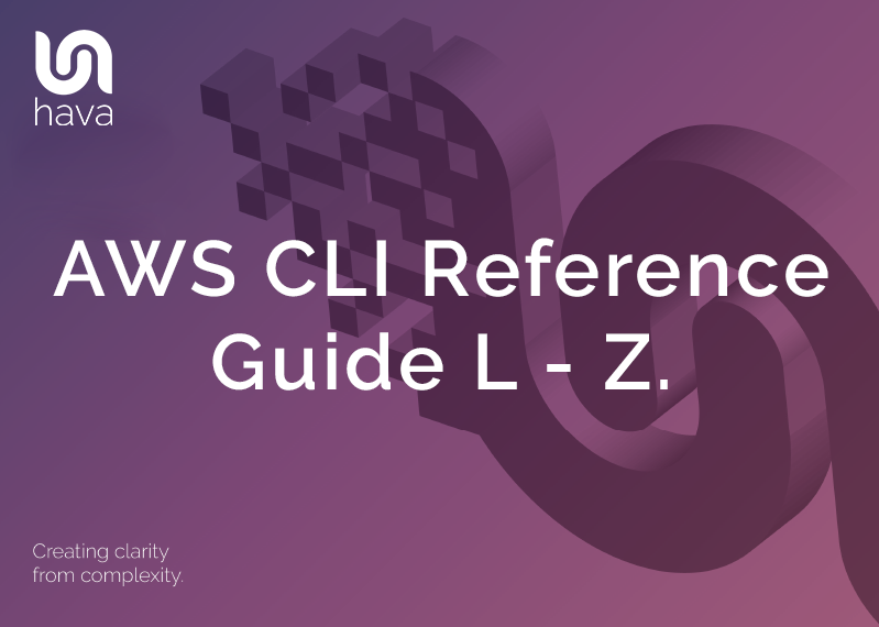 AWS CLI Command Reference Guide L - Z